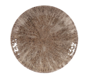 Zircon brown, flad tallerken, 16,5cm | Cateringudlejning.dk